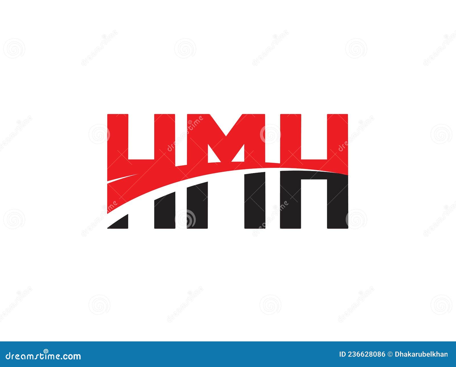 HMH Letter Initial Logo Design Vector Illustration Stock Vector ...