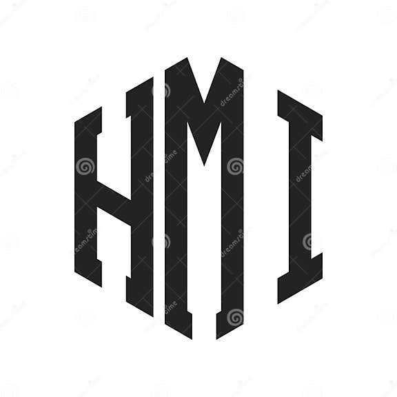 HMI Logo Design. Initial Letter HMI Monogram Logo Using Hexagon Shape ...