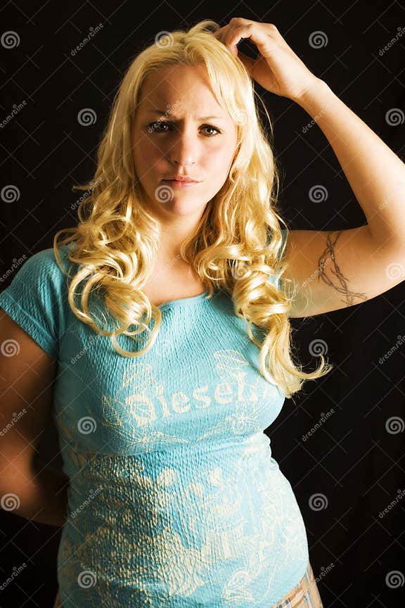 Hmmm stock photo. Image of hair, expression, woman, beauty - 439700