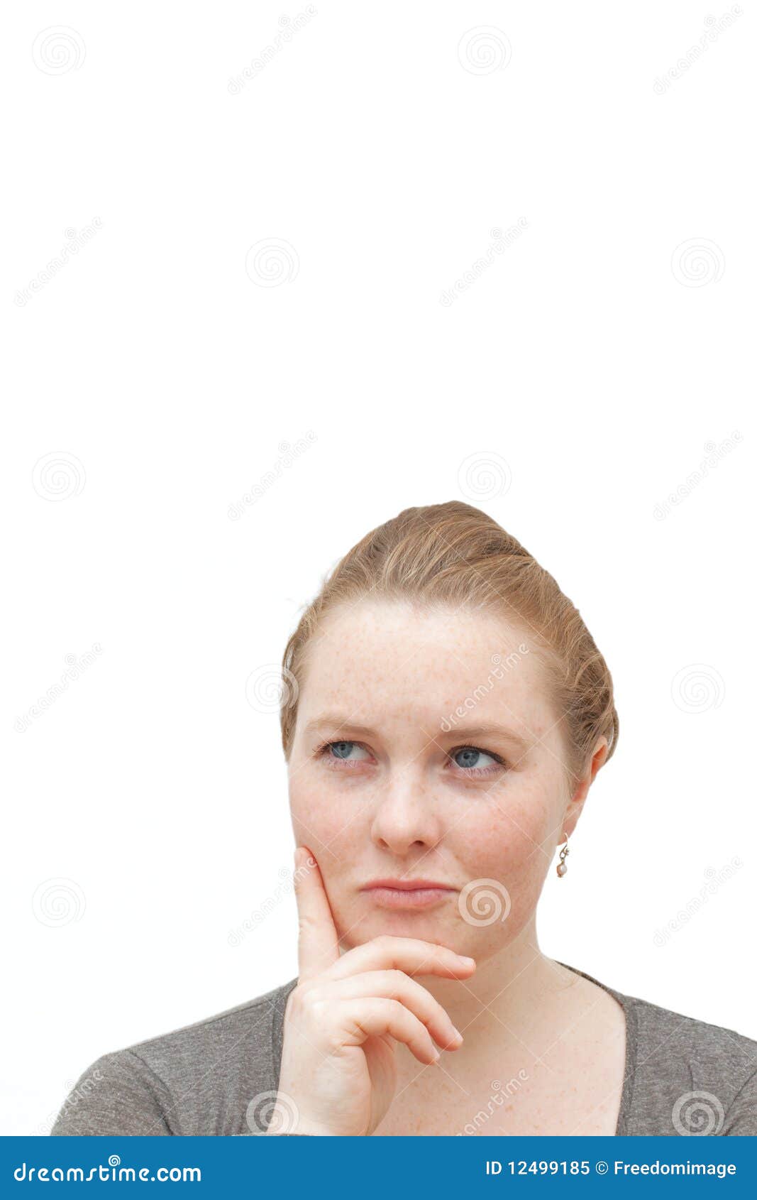 Hmmm Thats Very Serious Let Me Think Stock Image - Image of female ...