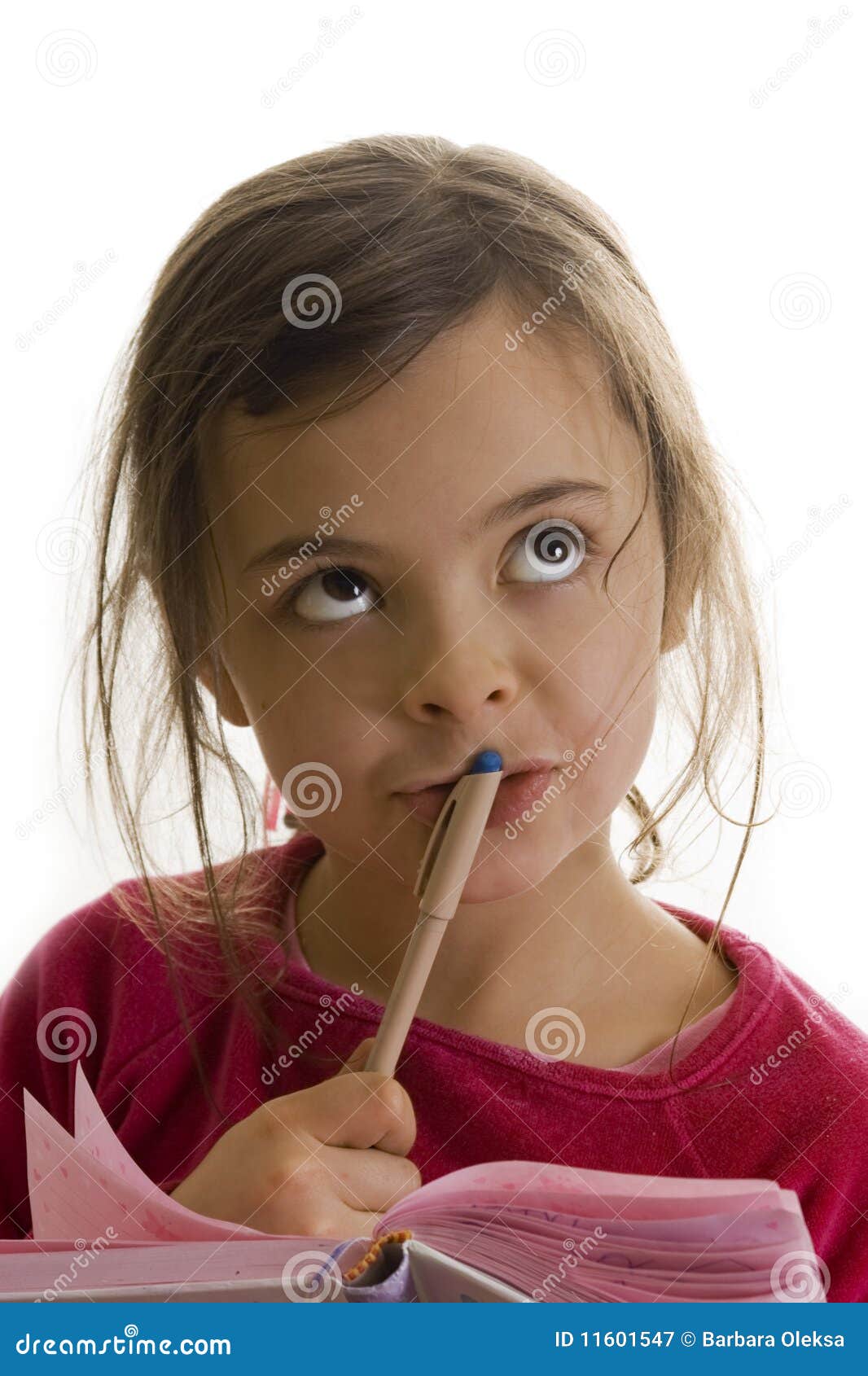 Hmmm...what I can write.. stock image. Image of pensive - 11601547