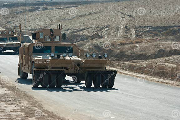 HMMWV Mine Roller stock image. Image of crews, afghanistan - 17875715
