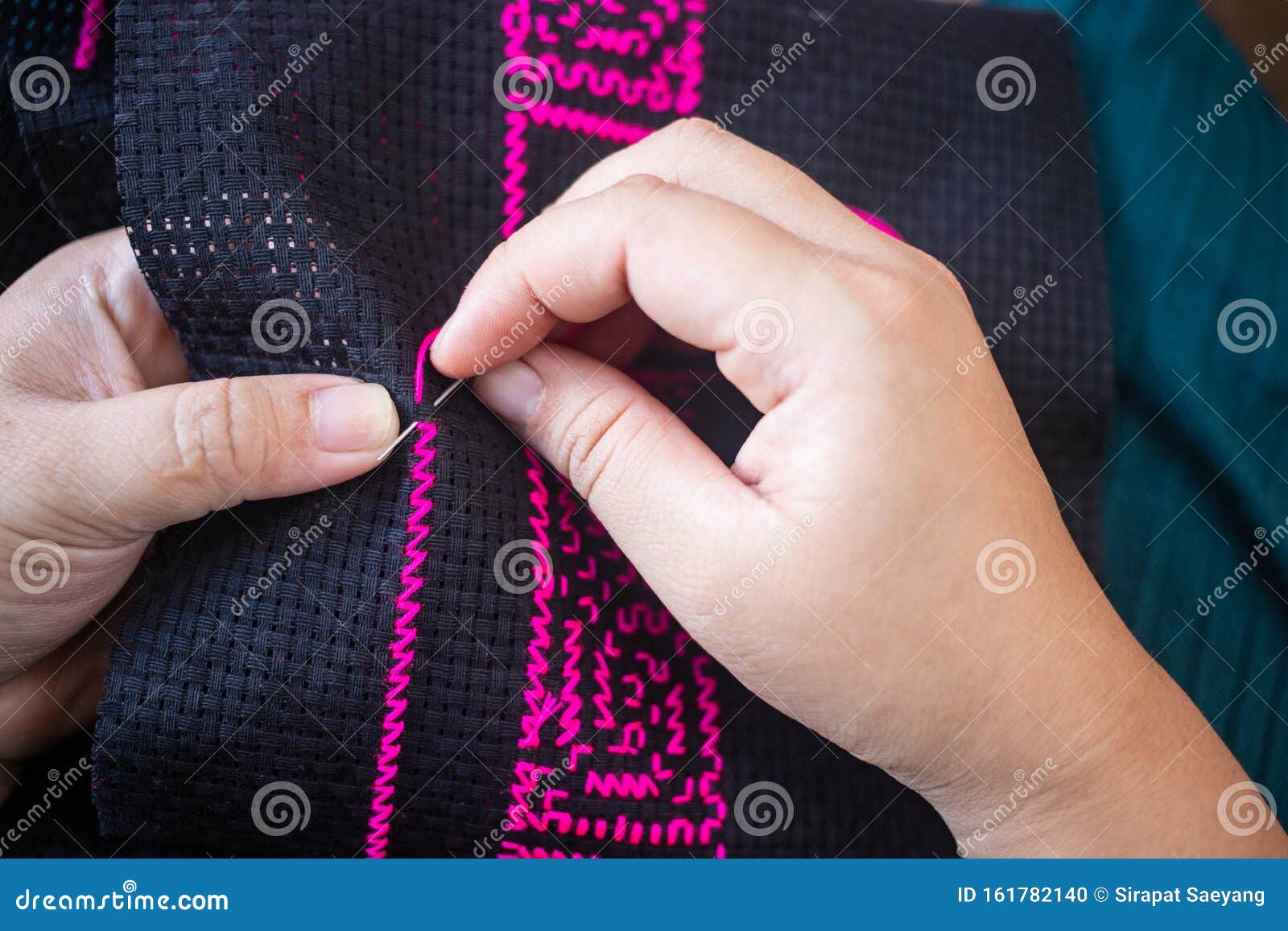 Hmong Cross Stitch Handmade, Hmong Handicraft Stock Photo - Image of ...