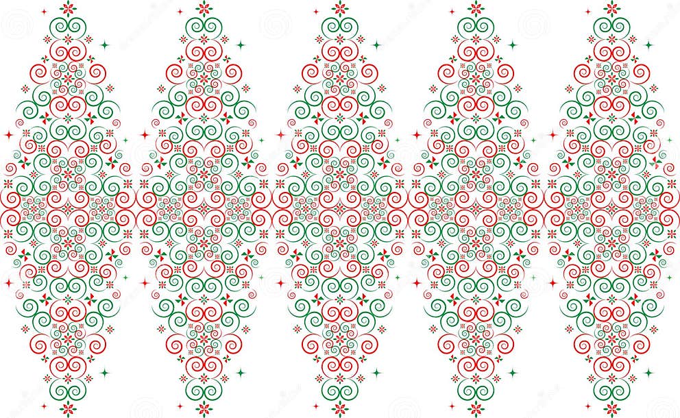 Hmong Ethnic Pattern. Seamless Geometric Vector Pattern with Green and ...