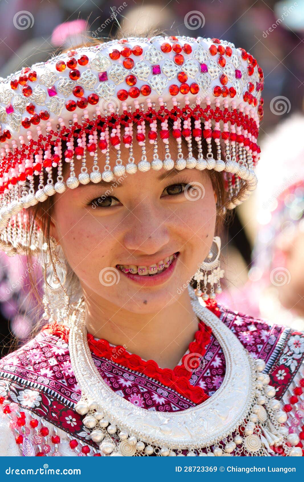Hmong Hill Tribe Woman Uses Sewing Machine Editorial Photo ...