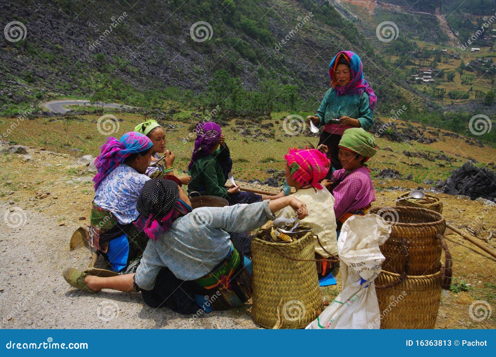 Hmong White Women S Group at the Lunch Break Stock Image - Image of ...