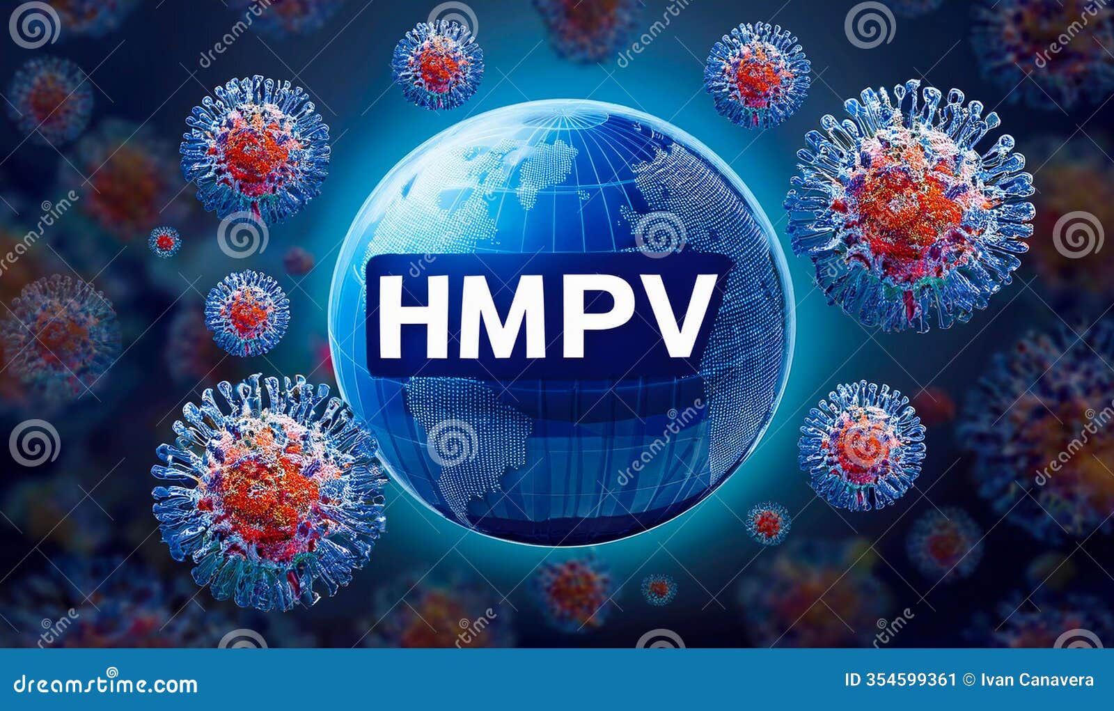 Hmpv Human Metapneumovirus Attacking Planet Earth View Stock ...