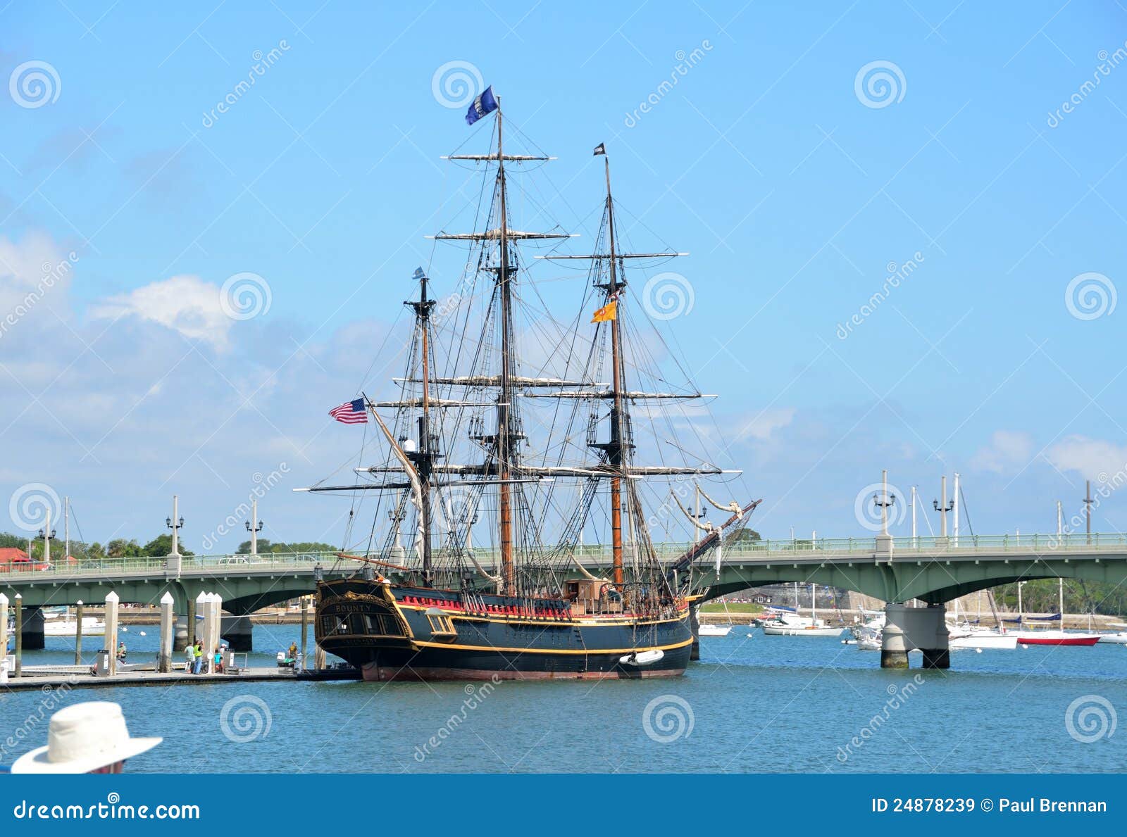 The HMS Bounty editorial stock image. Image of nautical - 24878239