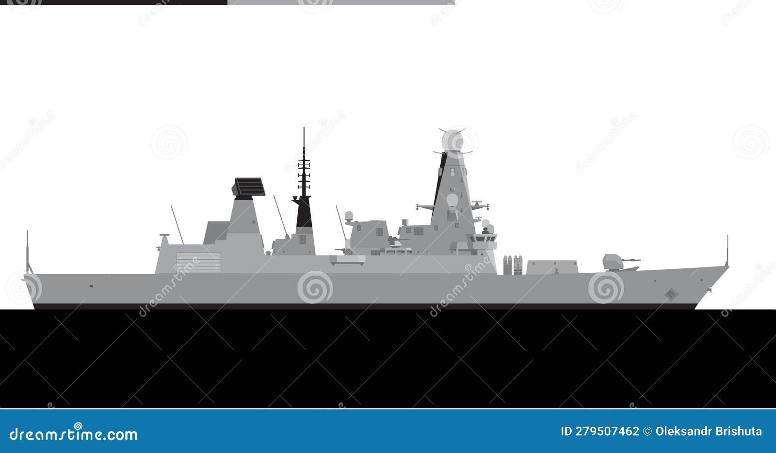 HMS DARING D32. Royal Navy Type 45 Guided Missile Destroyer Stock ...