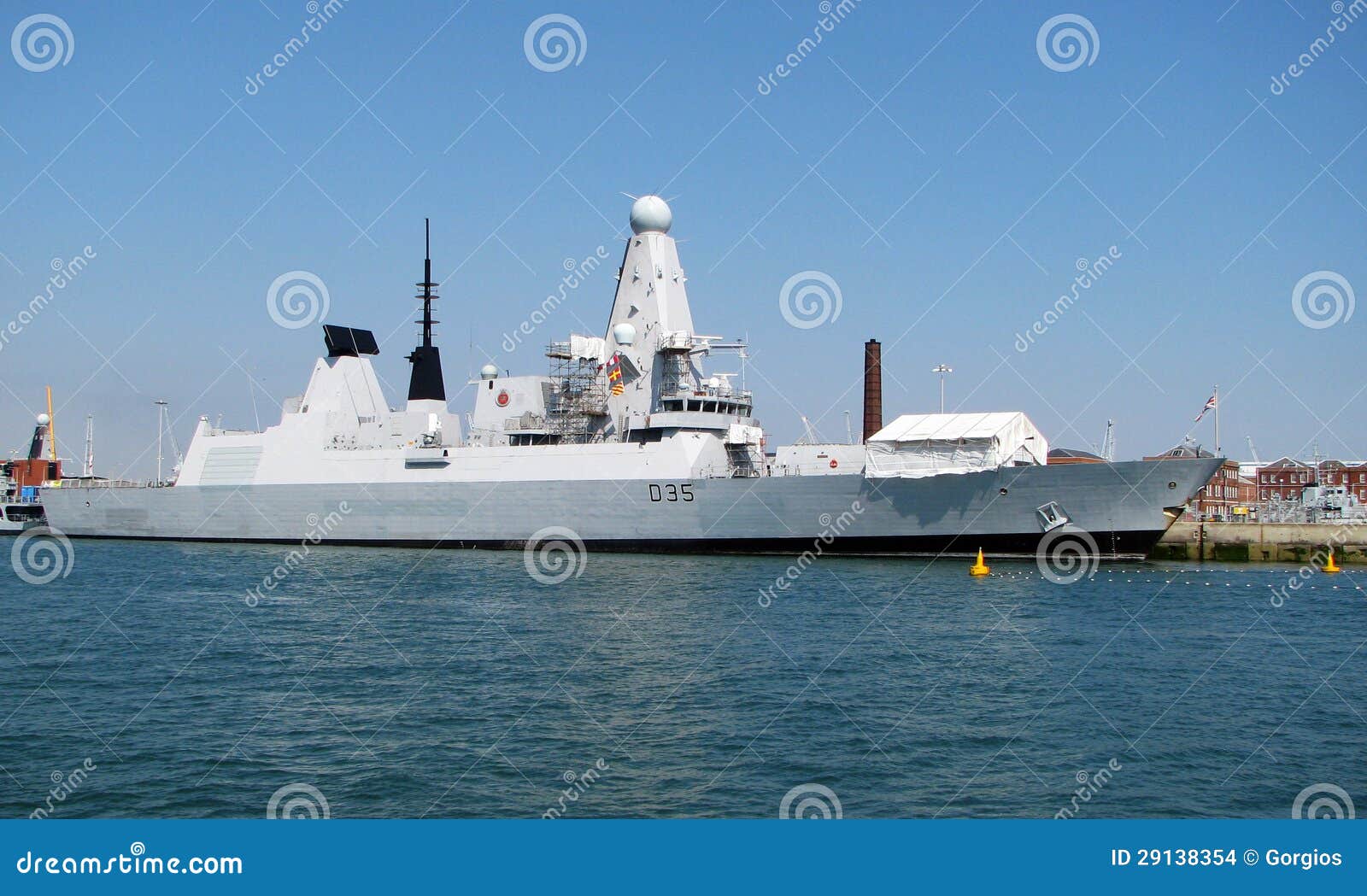 HMS Dragon (D35) editorial stock image. Image of port - 29138354