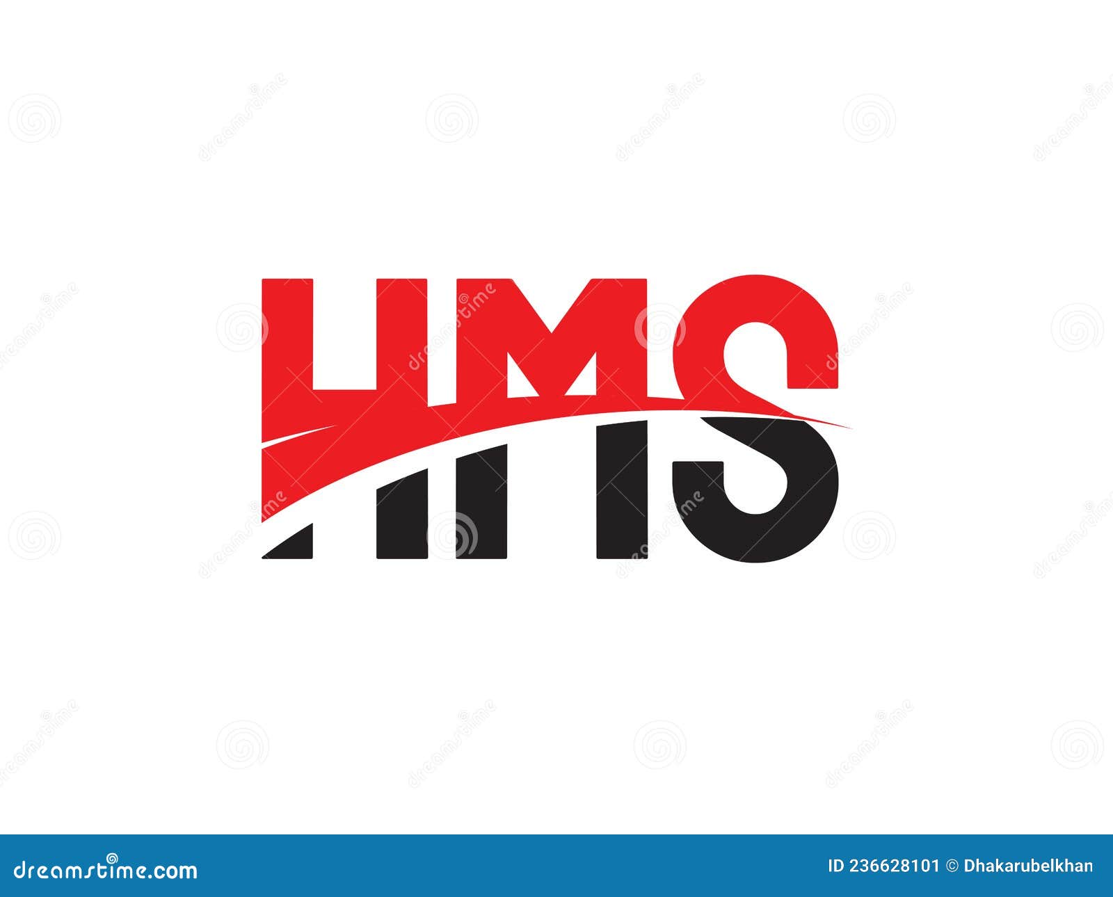 HMS Letter Initial Logo Design Vector Illustration Stock Vector ...