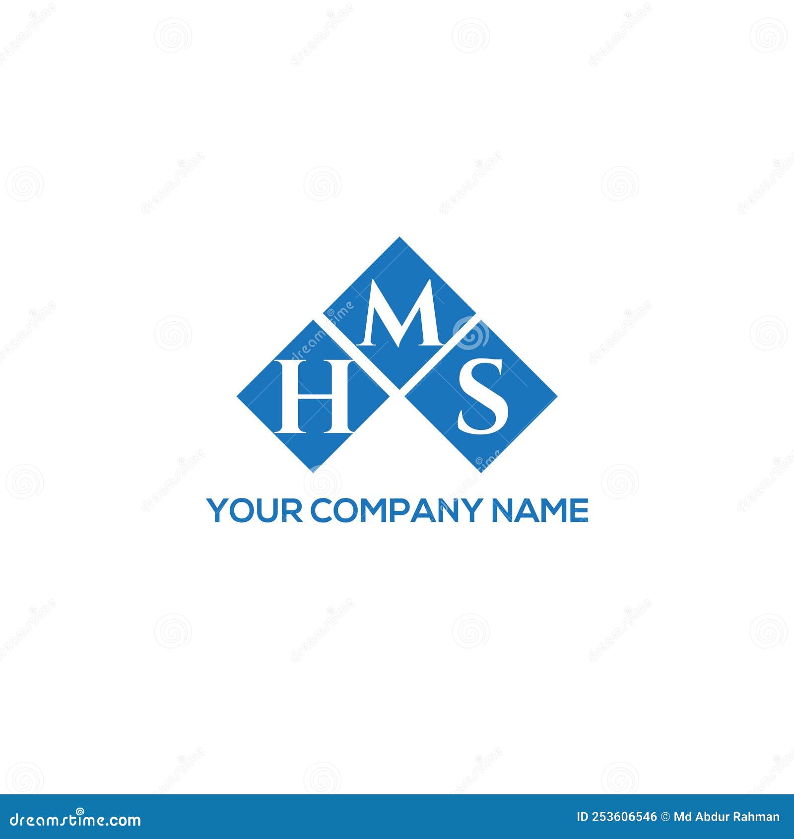 HMS Letter Logo Design on WHITE Background. HMS Creative Initials ...