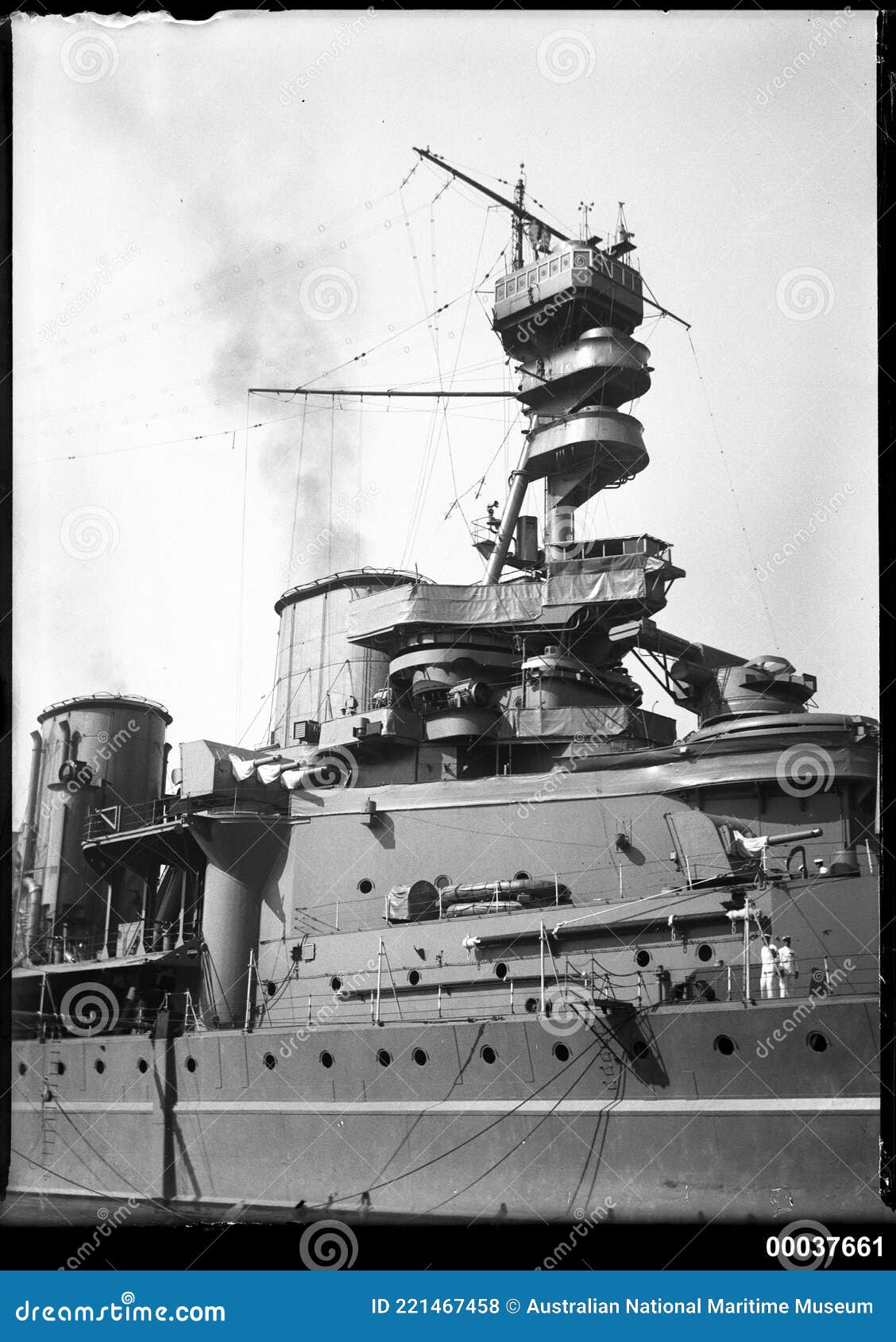 HMS REPULSE Anchored In Athol Bight Picture. Image: 221467458