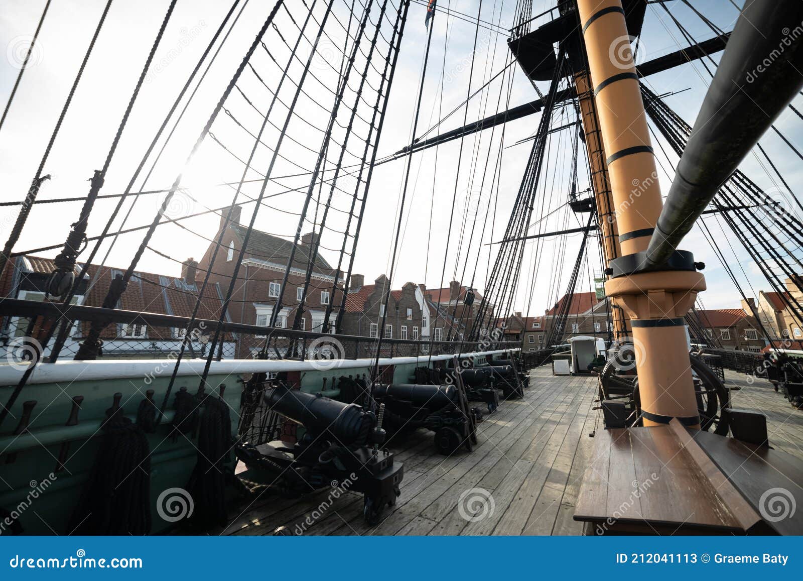 HMS Trincomalee Tall Ship Masts Close Up on Deck Editorial Stock Photo ...