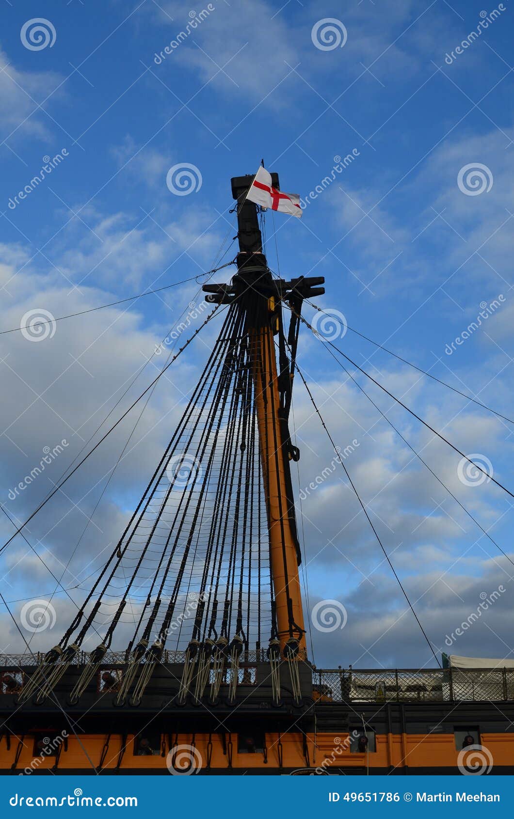 HMS Victory. stock photo. Image of port, victory, warship - 49651786