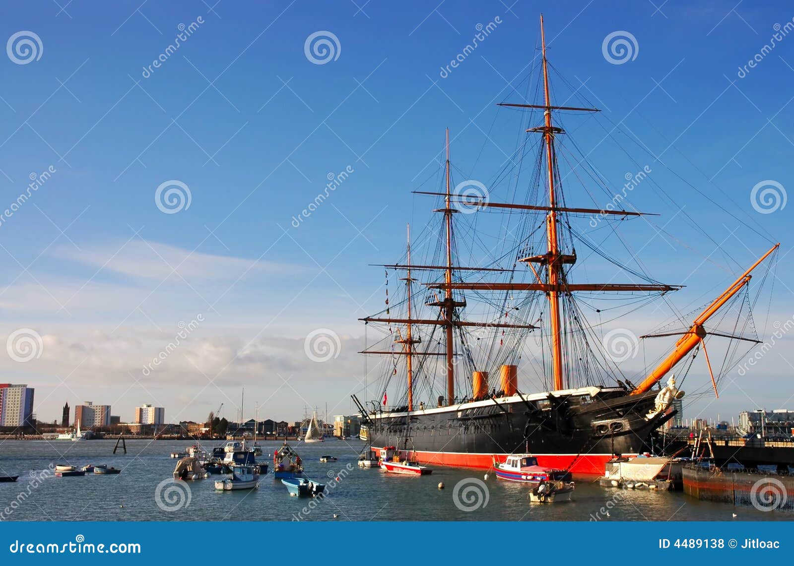 HMS Warrior, built in 1860 stock photo. Image of battle - 4489138