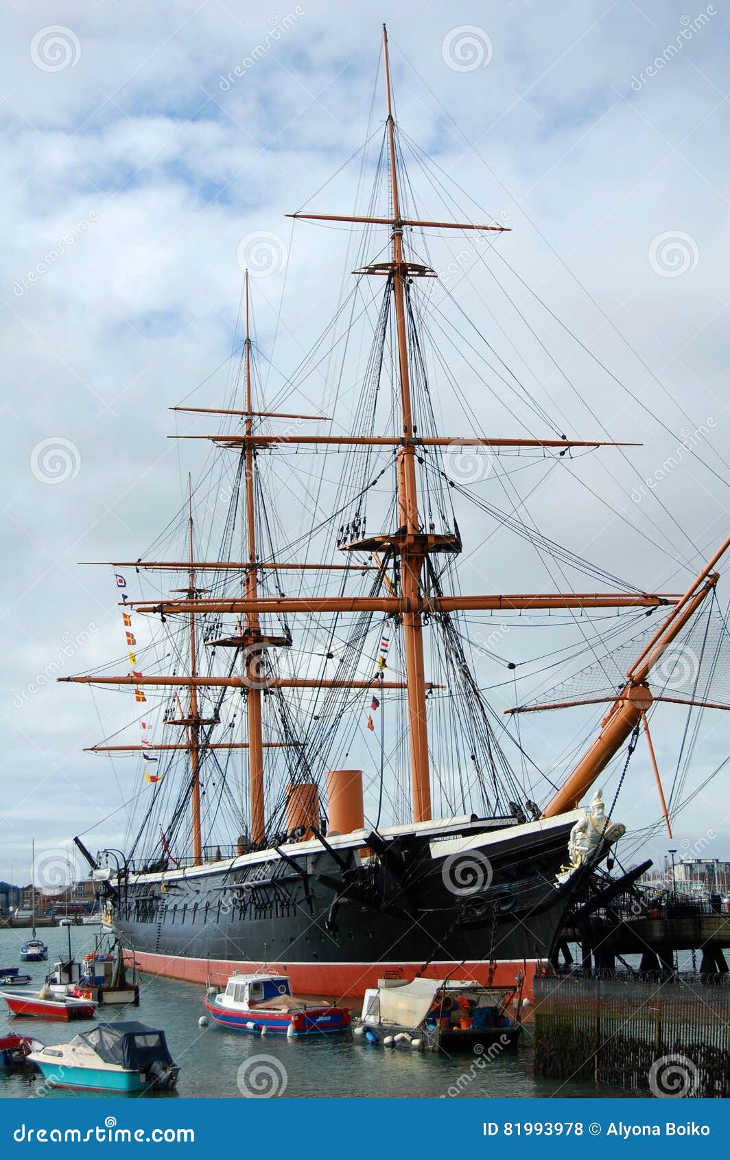 HMS Warrior, Built in 1860, the World`s First Ironclad Warship ...