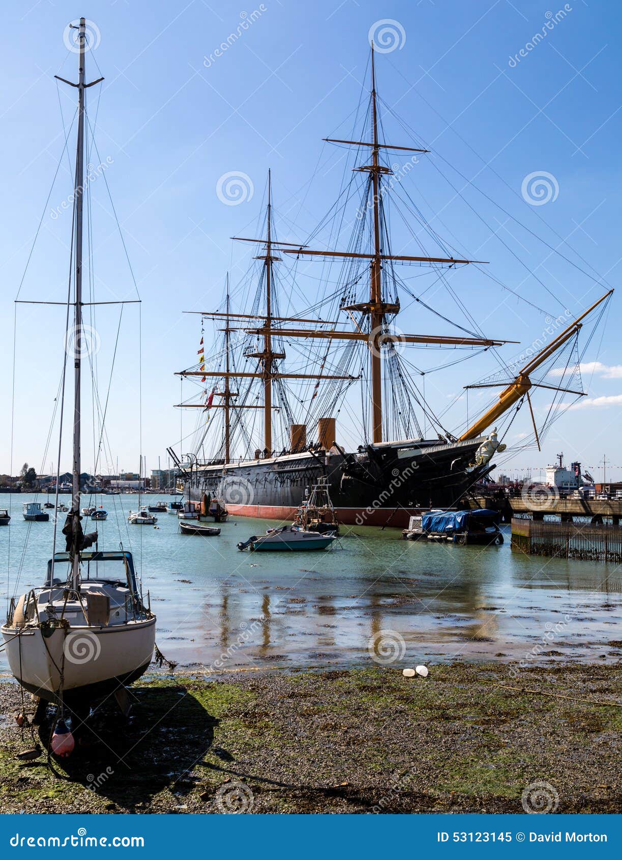 HMS Warrior editorial image. Image of navy, british, gunship - 53123145