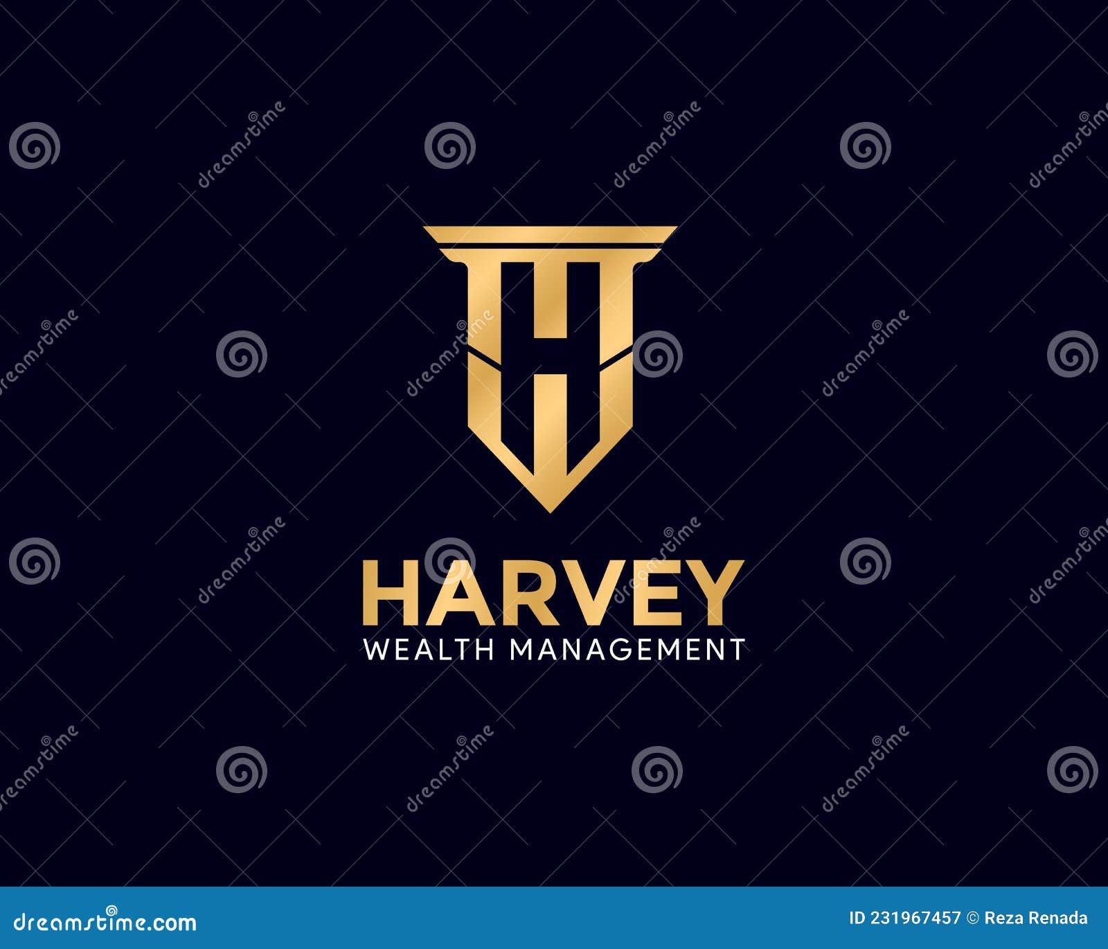 Letter H M W - Wealth Management Logo Stock Vector - Illustration of ...