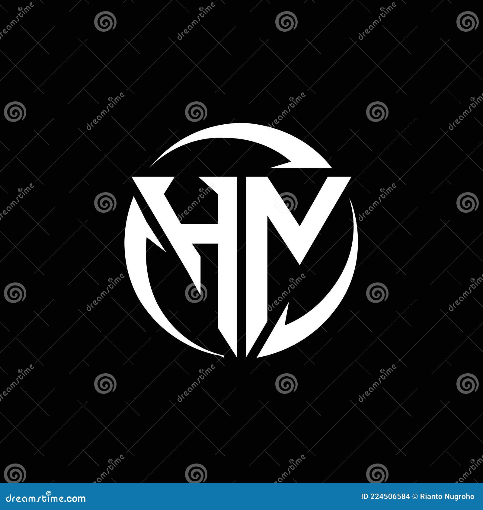HN Logo Monogram Design Template Stock Vector - Illustration of name ...