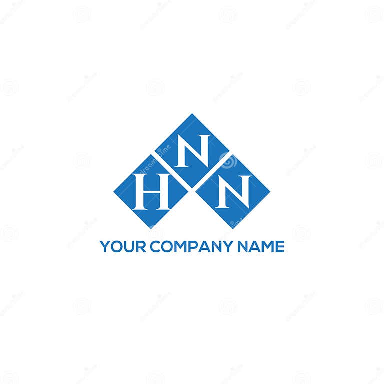 HNN Letter Logo Design on WHITE Background. HNN Creative Initials ...