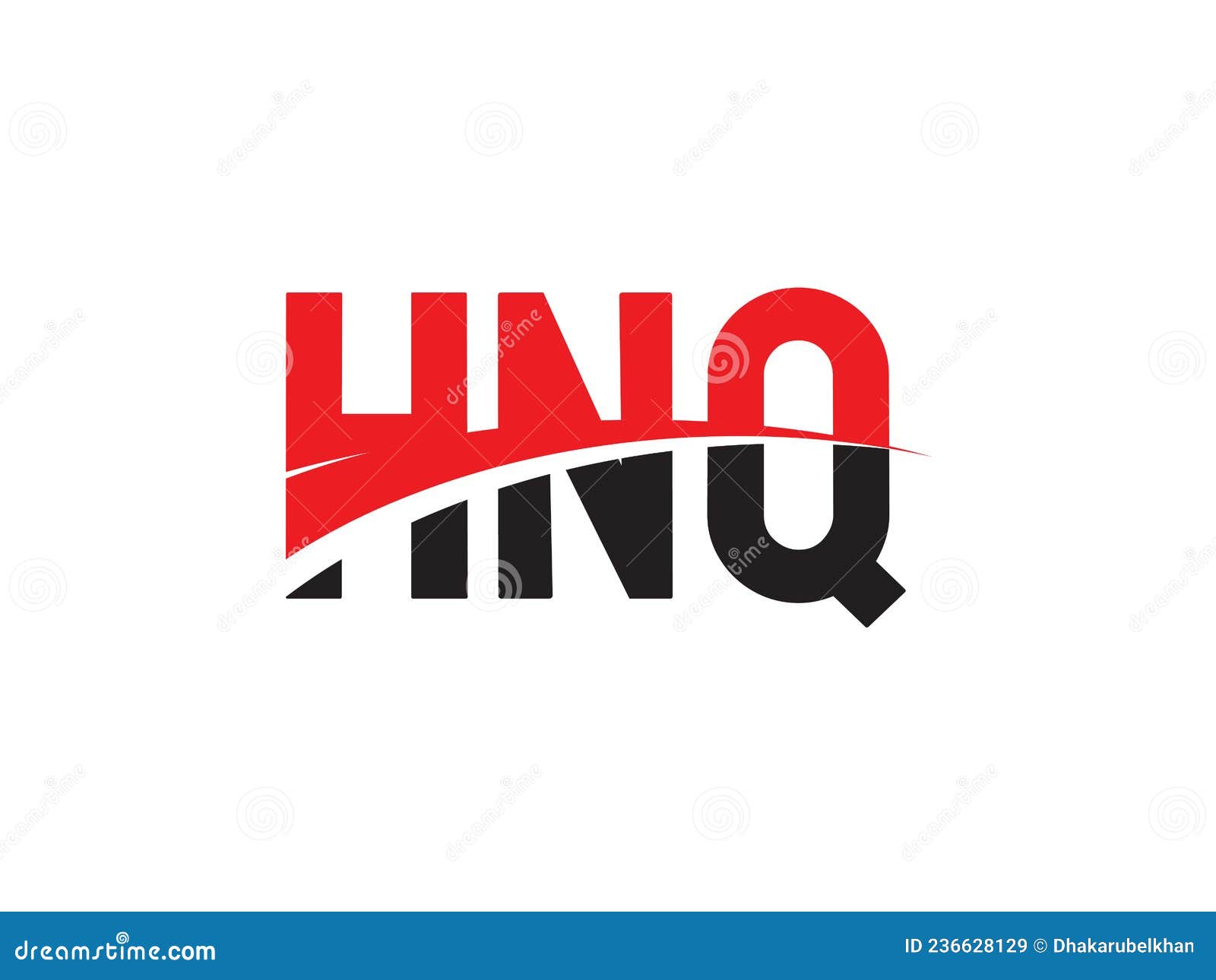 HNQ Letter Initial Logo Design Vector Illustration Stock Vector ...