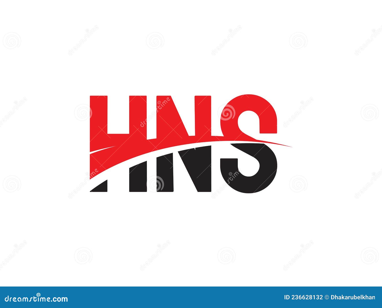 HNS Letter Initial Logo Design Vector Illustration Stock Vector ...