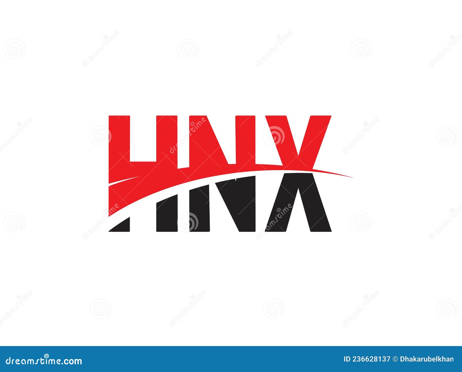 HNX Letter Initial Logo Design Vector Illustration Stock Vector ...