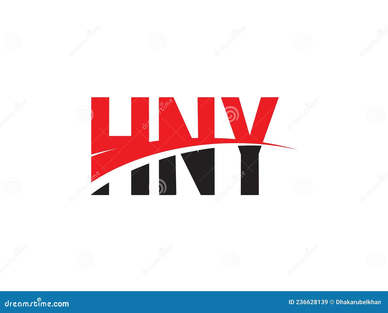 HNY Letter Initial Logo Design Vector Illustration Stock Vector ...