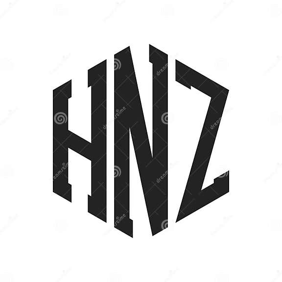 HNZ Logo Design. Initial Letter HNZ Monogram Logo Using Hexagon Shape ...