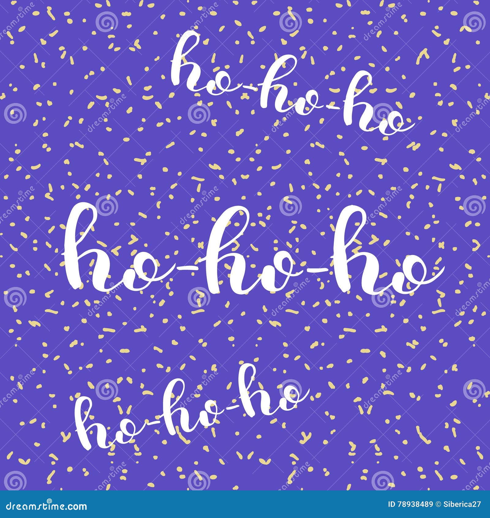 HO-HO-HO Letras Del Cepillo Ilustración del Vector - Ilustración de ...