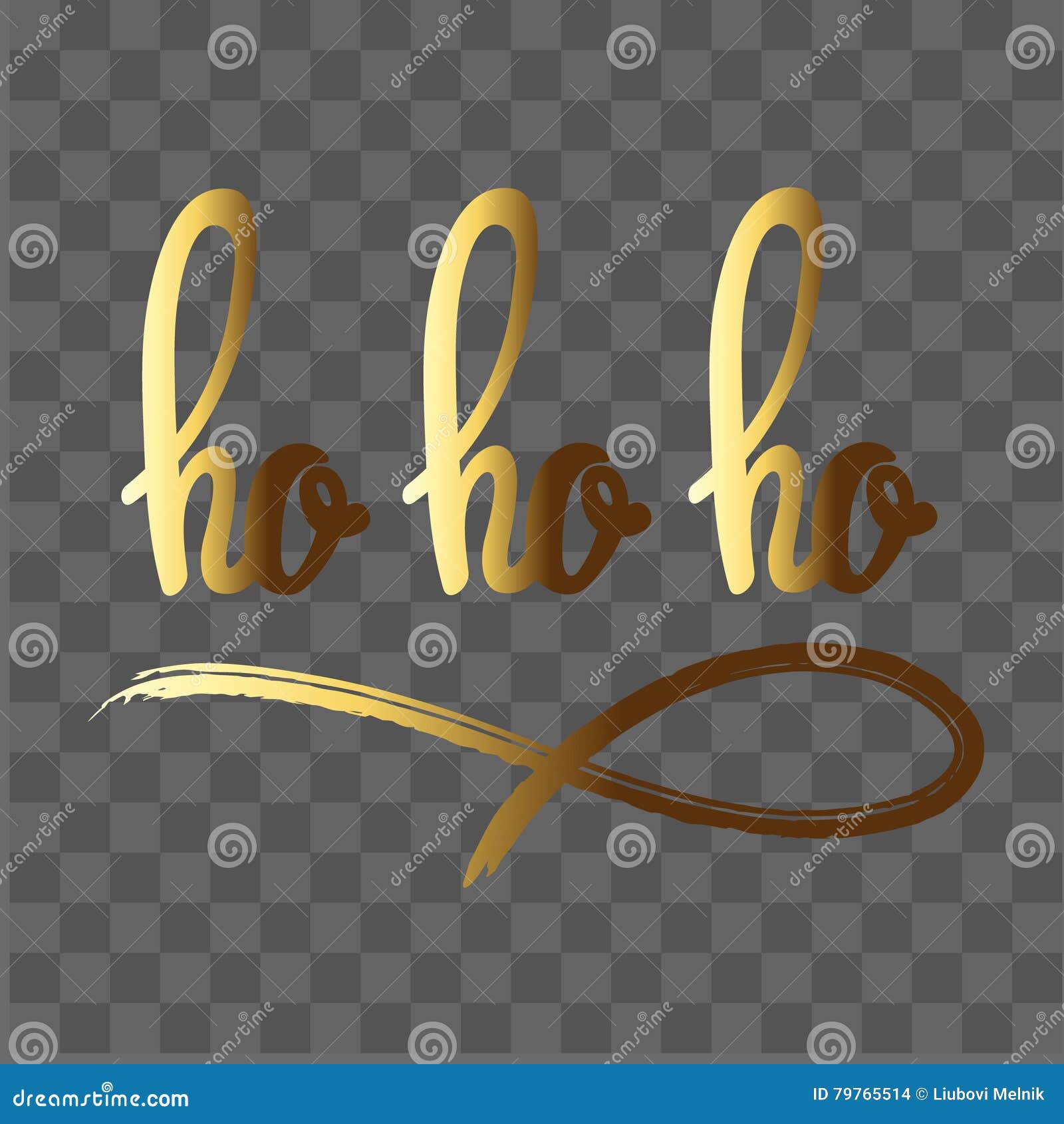 Ho Ho Ho Letras Dibujadas Mano Stock de ilustración - Ilustración de ...