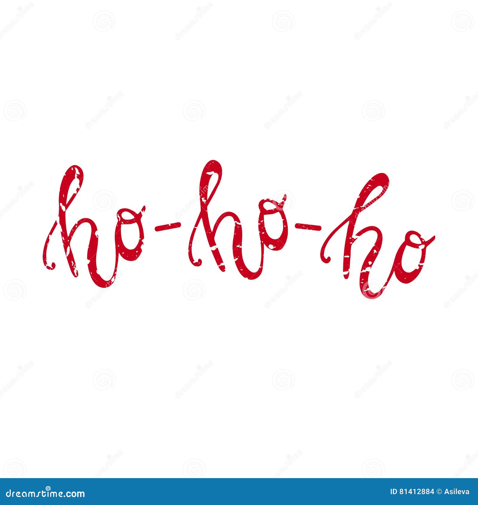 Ho Ho Ho Letras Handdrawn De La Navidad Stock de ilustración ...