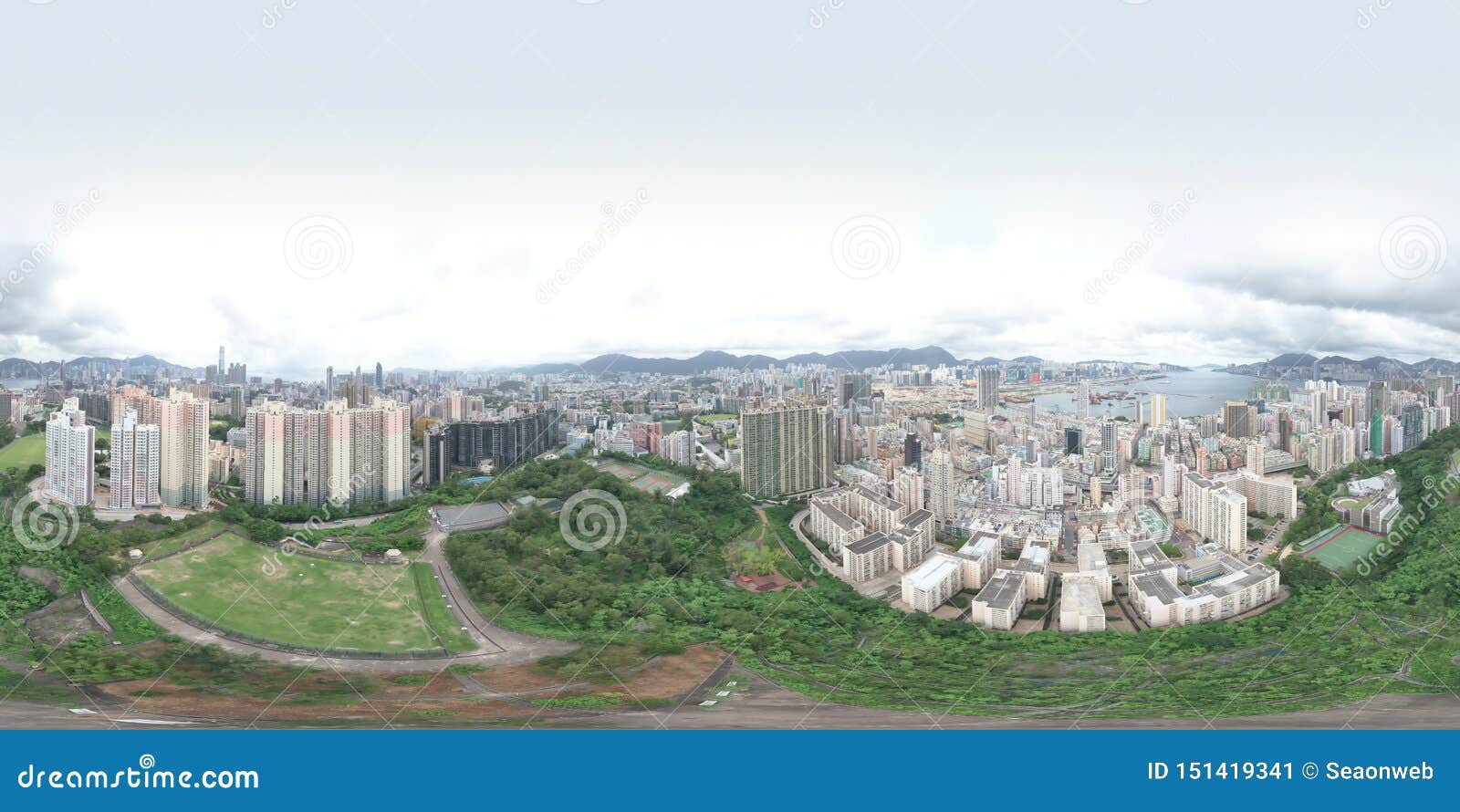 Ho Man Tin Hong Kong 23 June 2019 Stock Image - Image of drone ...