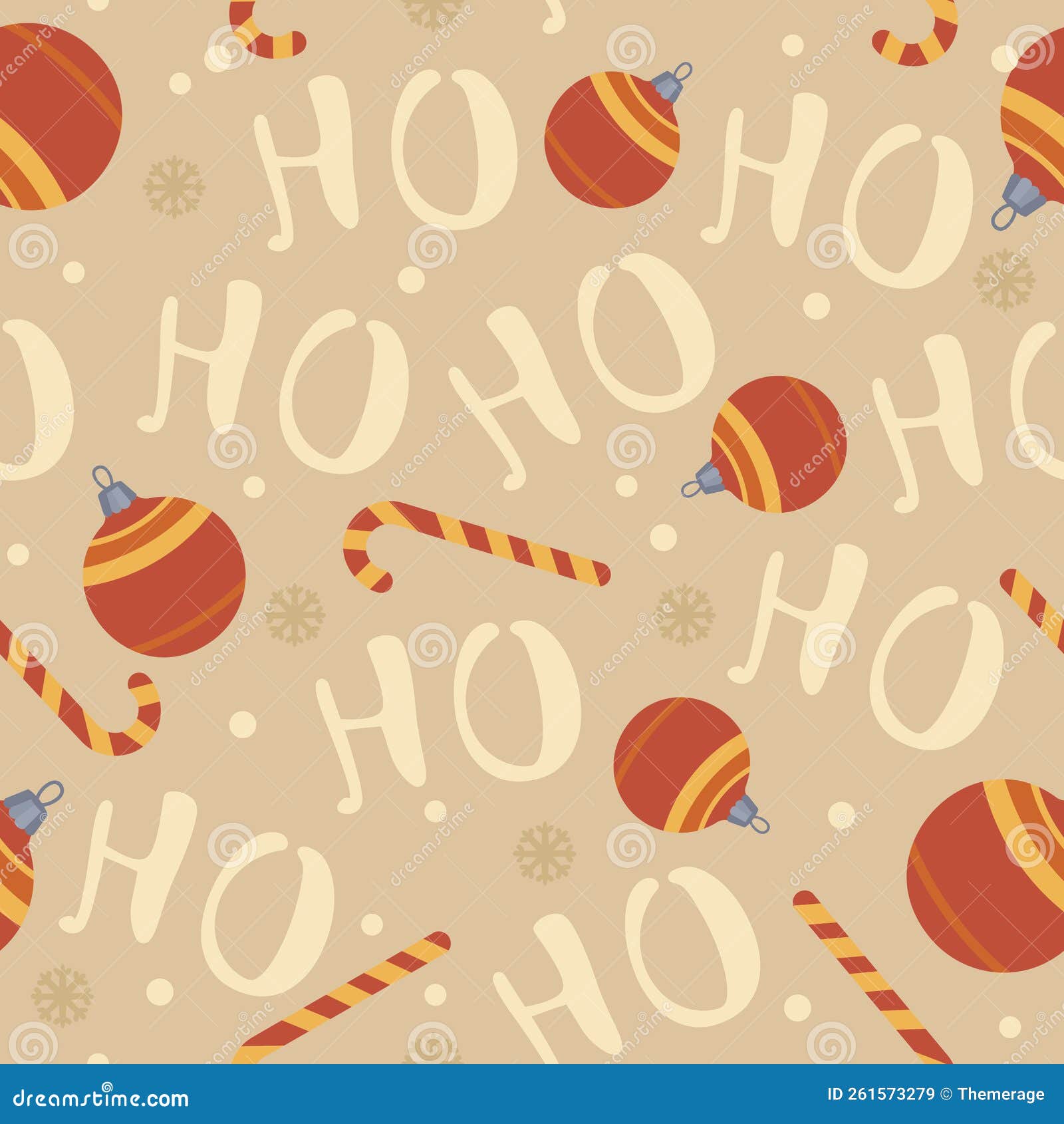 Ho Ho Ho Seamless Christmas Pattern Illustration Stock Vector ...