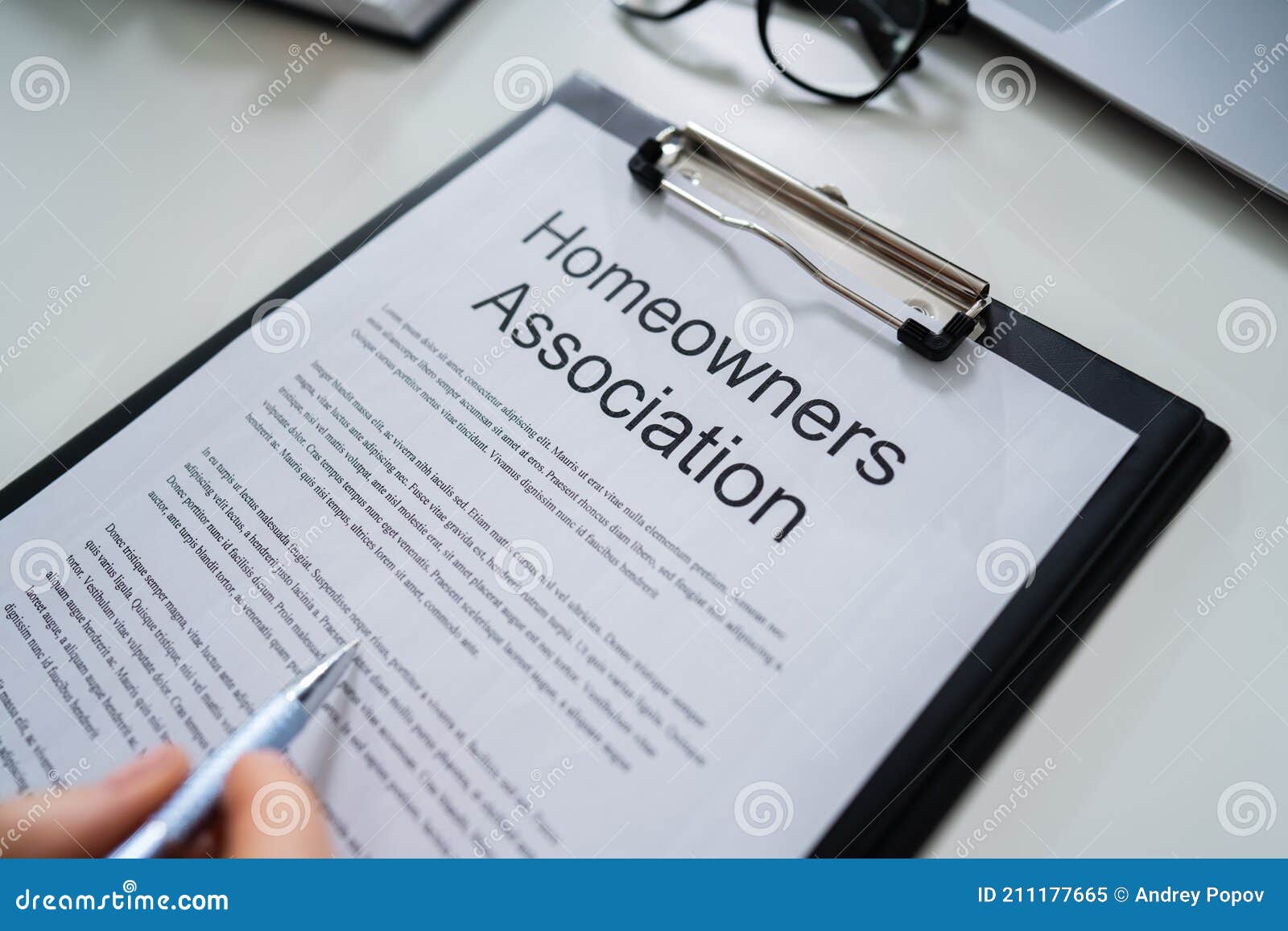 Hoa Rules and Regulations Document Stock Image - Image of association ...