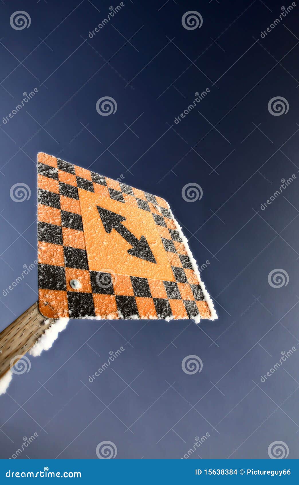 Hoar frost on road sign stock photo. Image of blue, scenery - 15638384