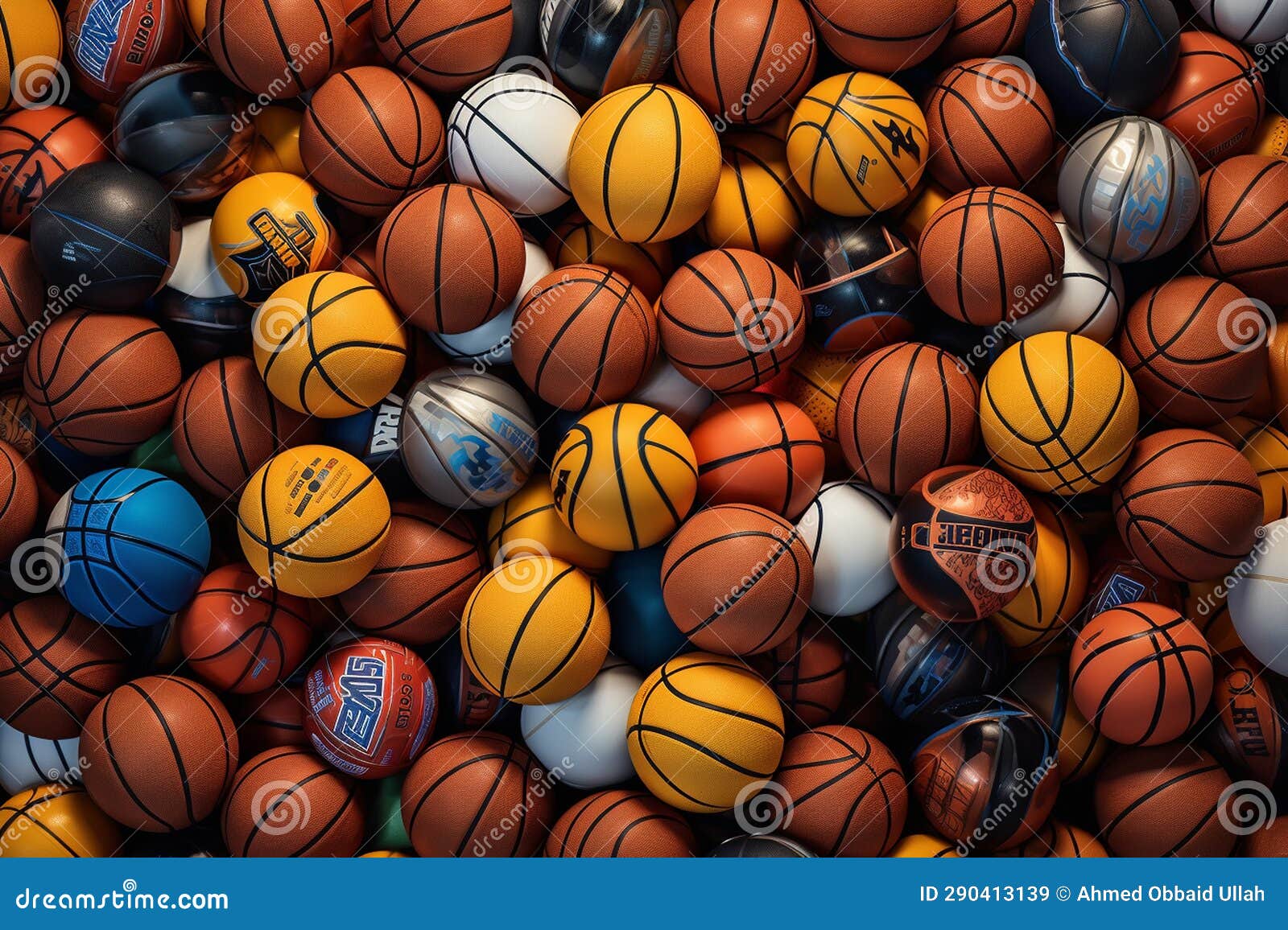 Basketballs Pile Stock Image | CartoonDealer.com #29776171