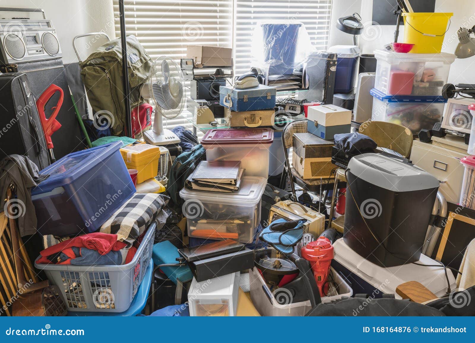 Hoarder Room Packed with Junk and Objects Stock Photo - Image of people ...