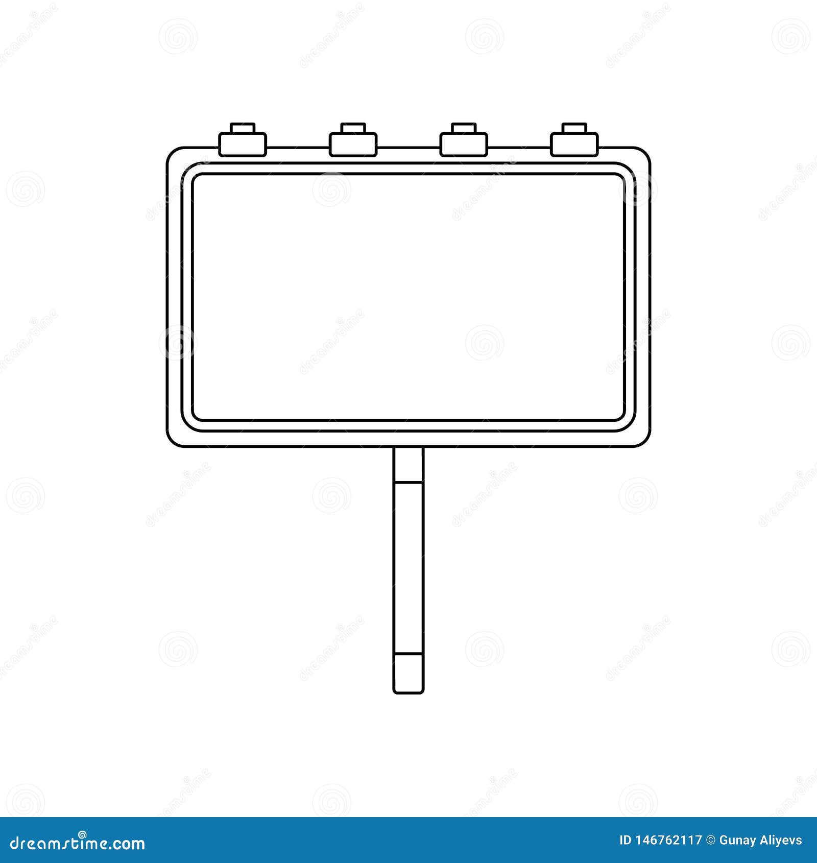 A Hoarding Colored Icon. Element of Road Signs and Junctions for Mobile ...