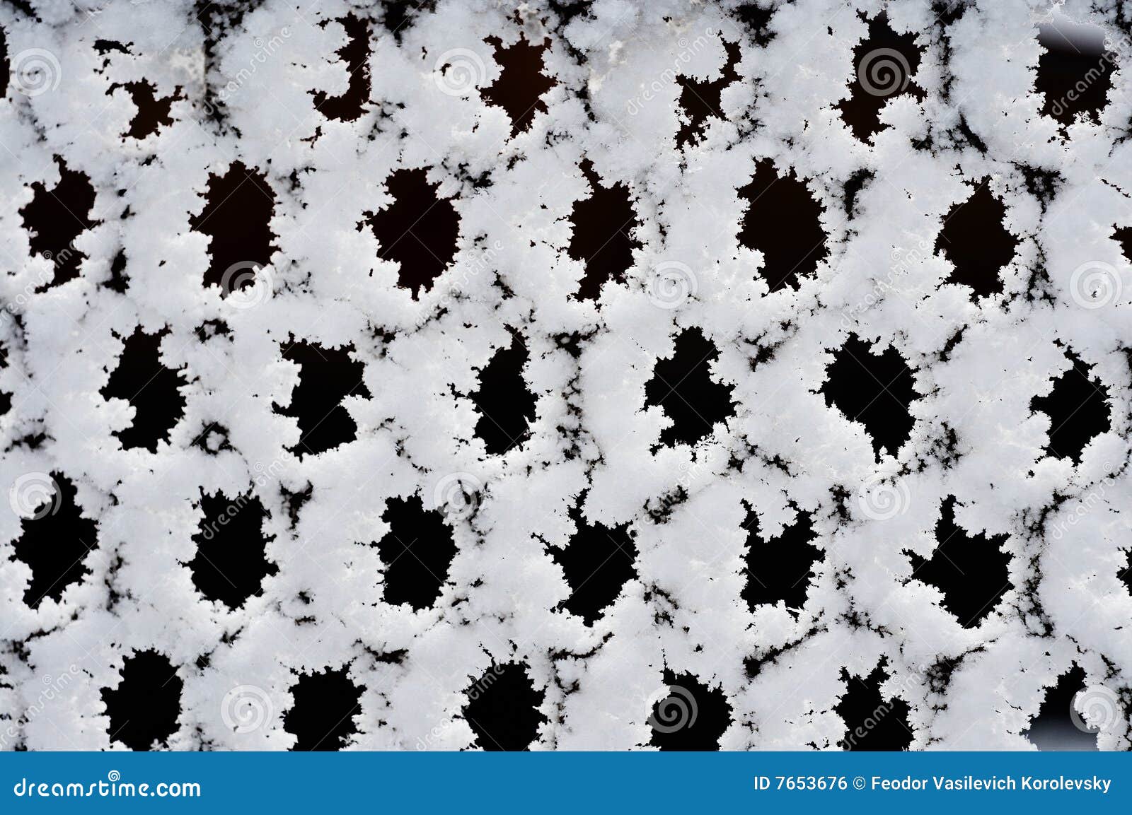 Hoarfrost. an Abstract Background. Stock Photo - Image of metal ...