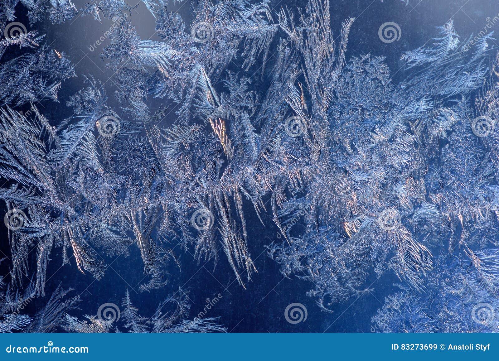 Hoarfrost on glass stock image. Image of icing, glass - 83273699