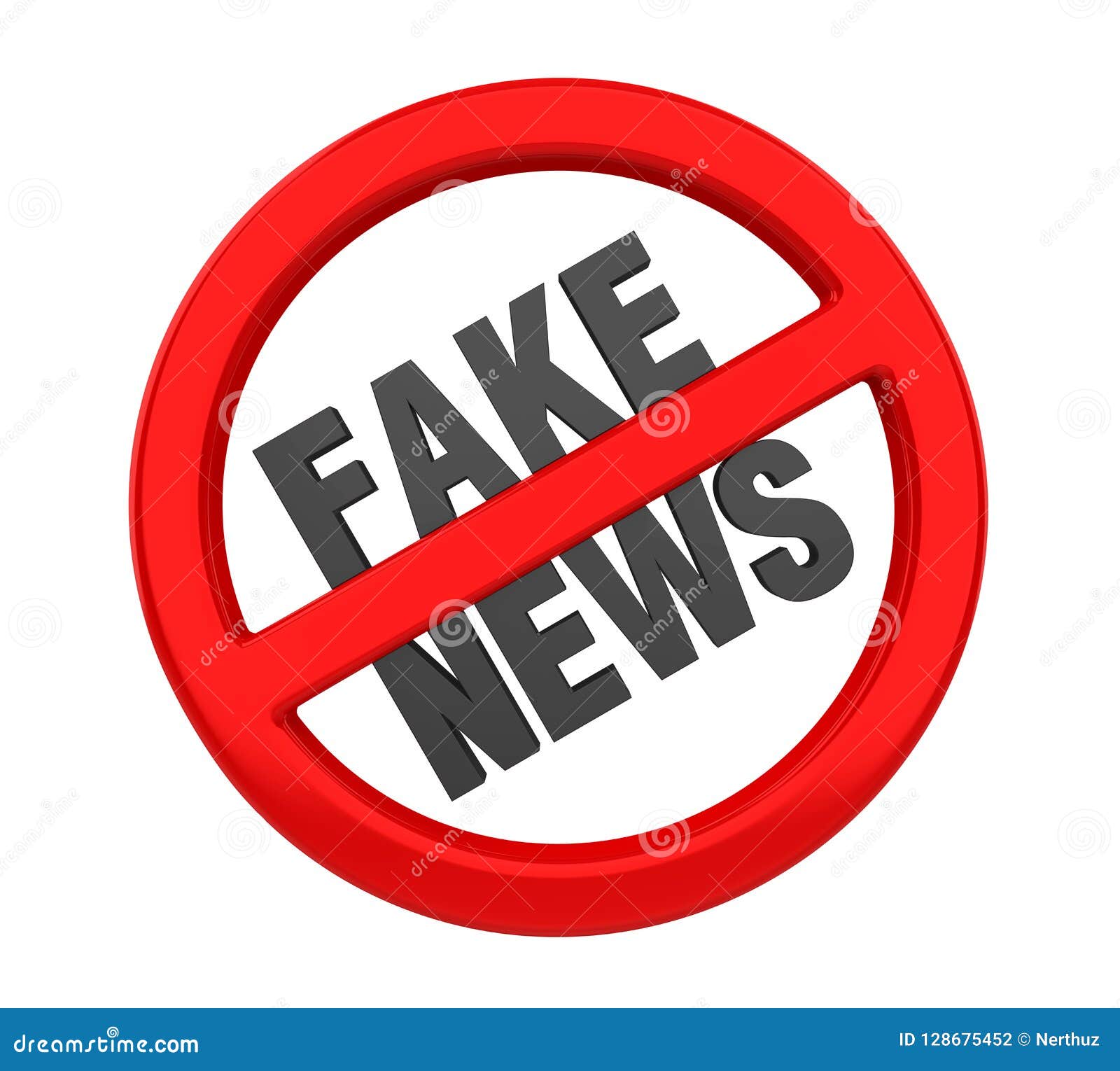 Hoax Fake News Concept Isolated Stock Illustration Illustration Of