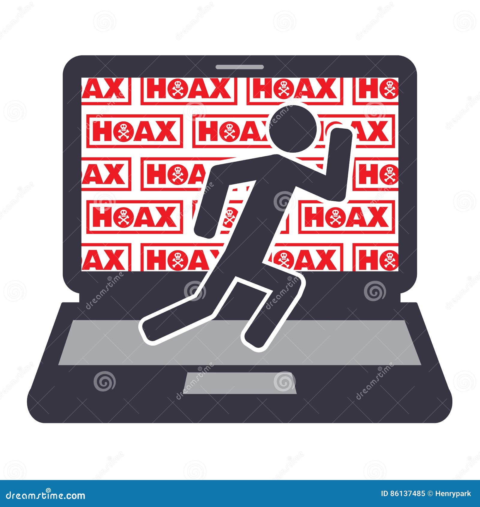 Hoax stock vector. Illustration of announcement, information - 86137485