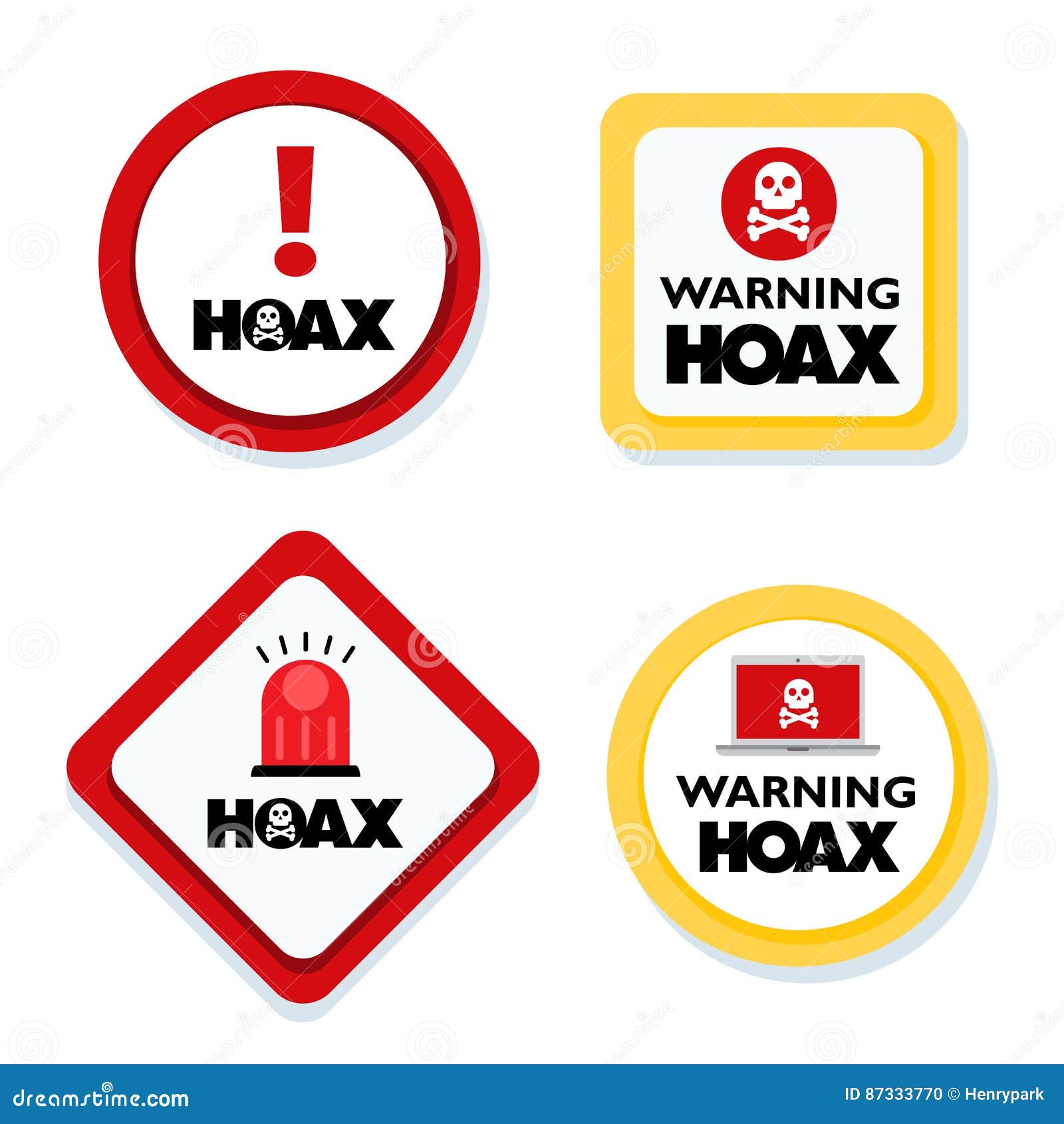 Hoax stock vector. Illustration of announcement, fraud - 87333770