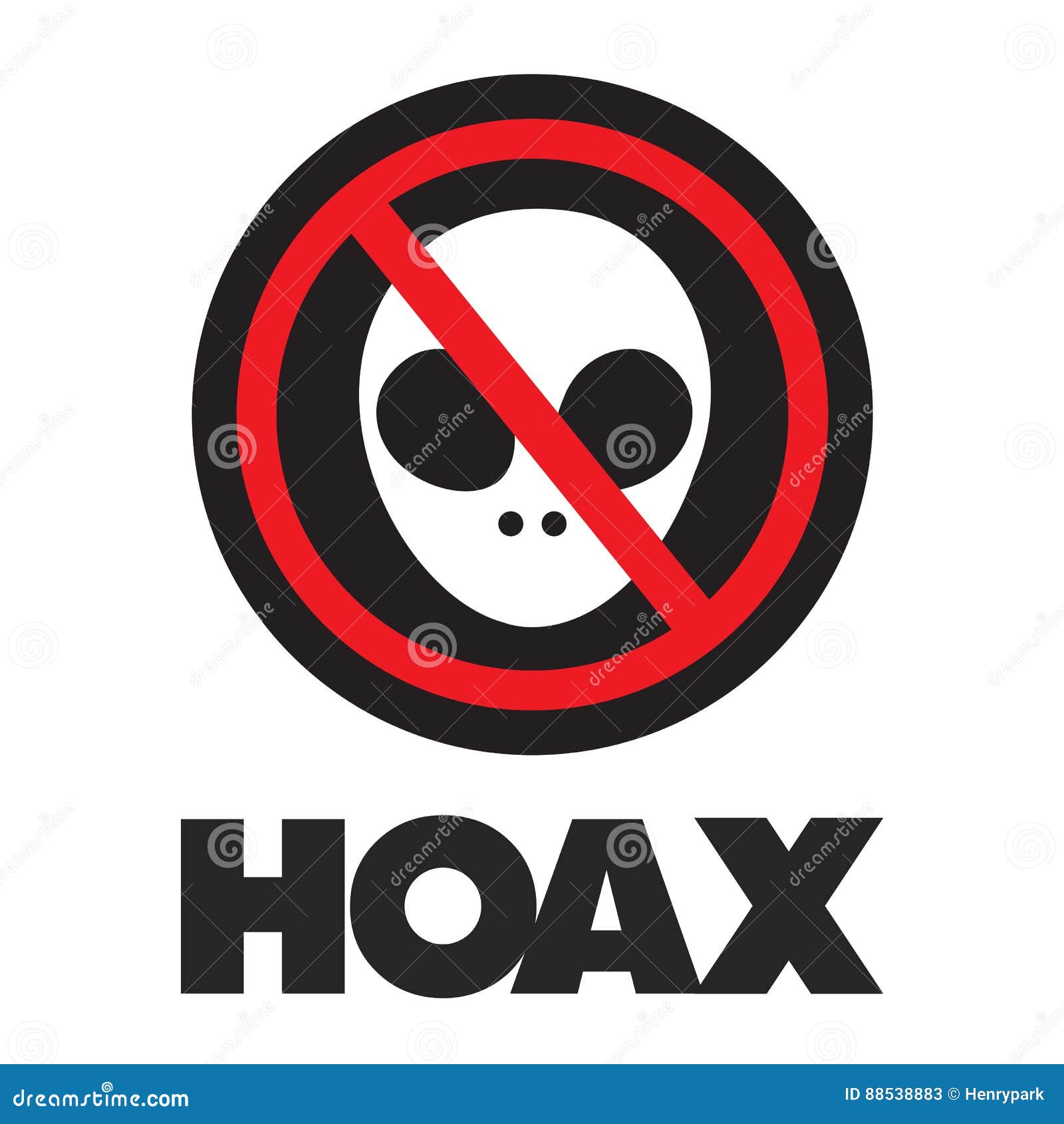 Hoax stock vector. Illustration of icon, dishonesty, business - 88538883