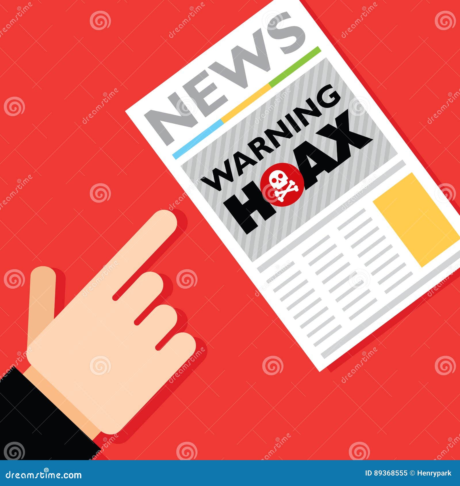 Hoax stock vector. Illustration of dishonest, hoax, icon - 89368555