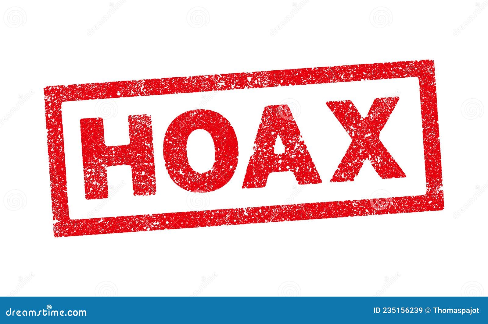 Hoax in red ink stamp stock vector. Illustration of concept - 235156239