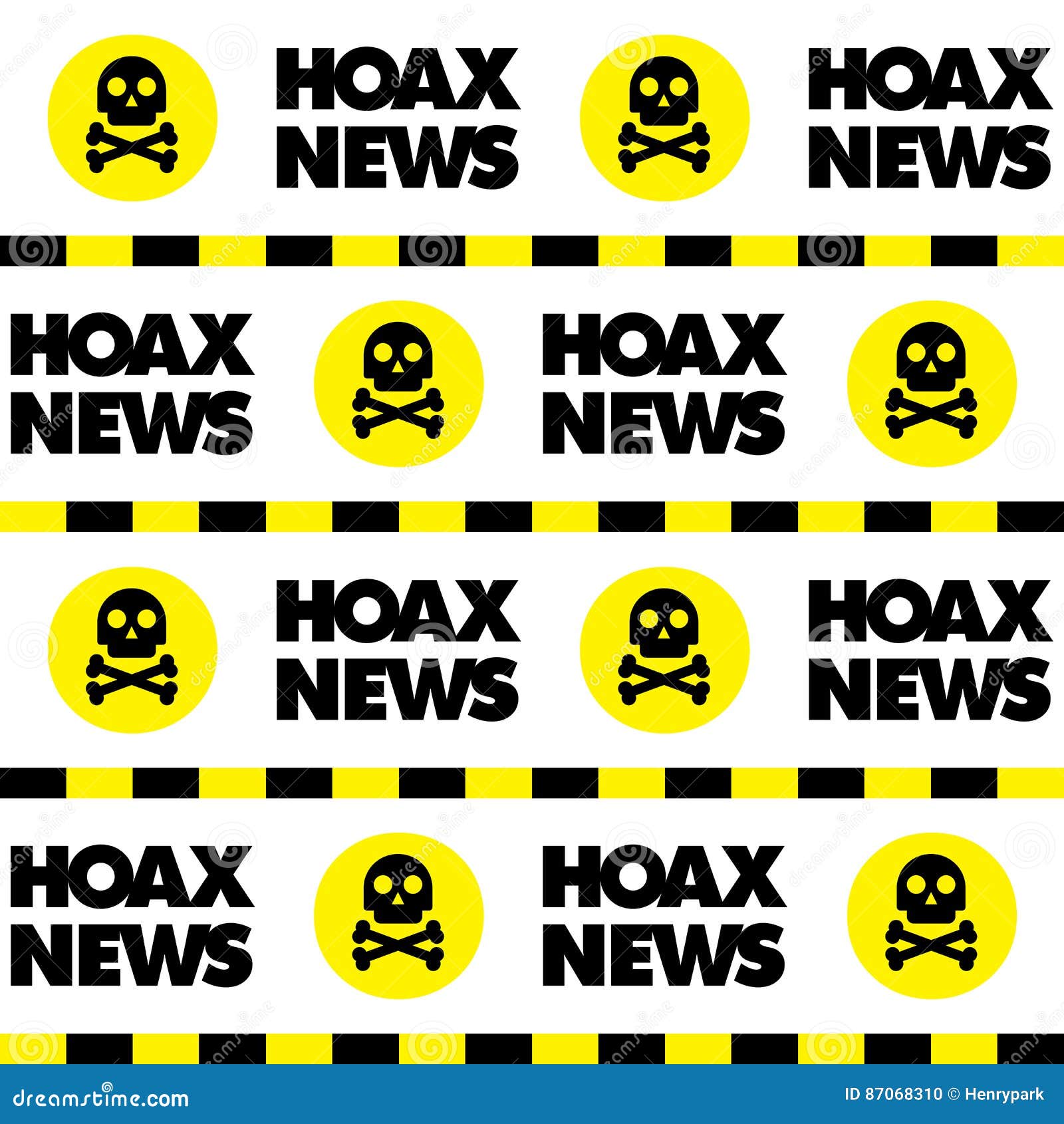 Hoax seamless stock vector. Illustration of business - 87068310