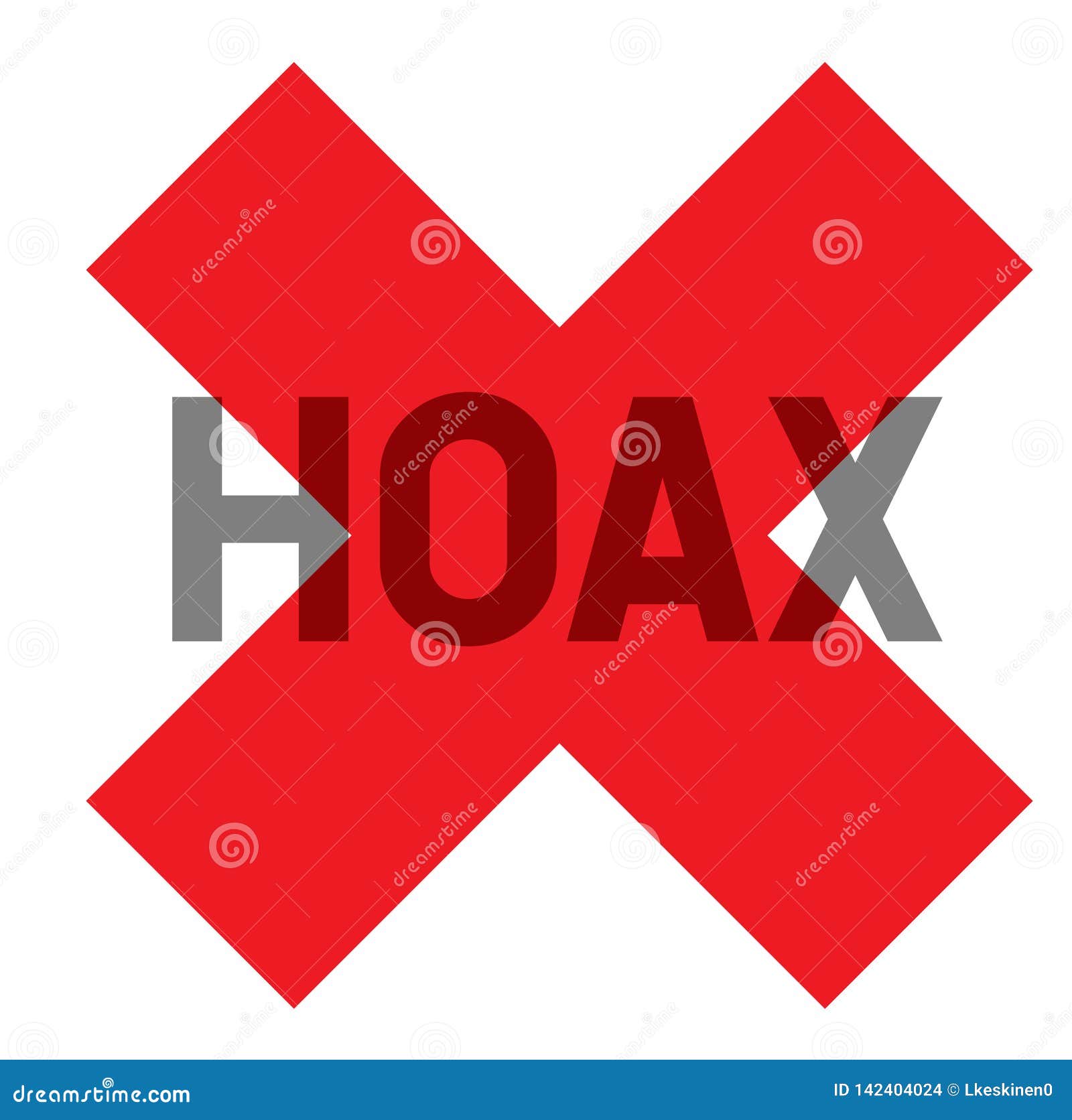 Hoax Label Red Sign Vector | CartoonDealer.com #197329322